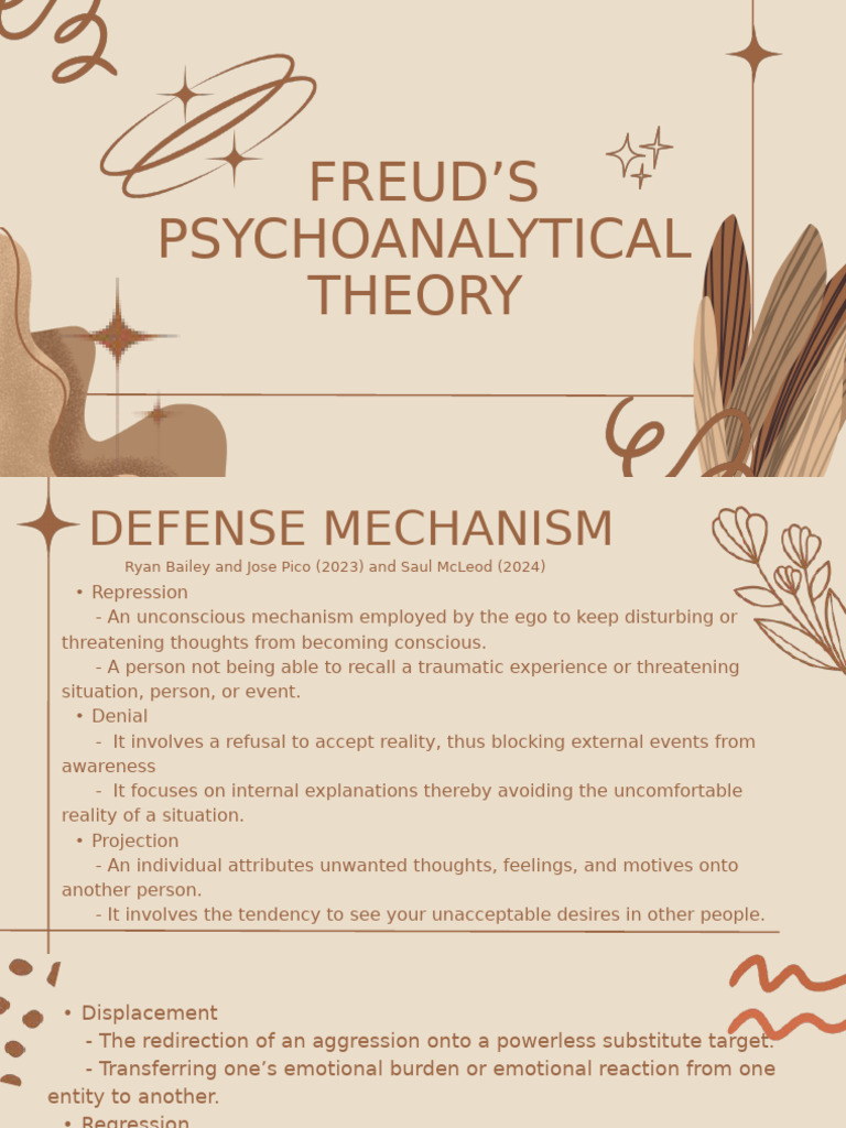 Freud's Psychoanalytical Theory | PDF | Unconscious Mind | Psychoanalysis