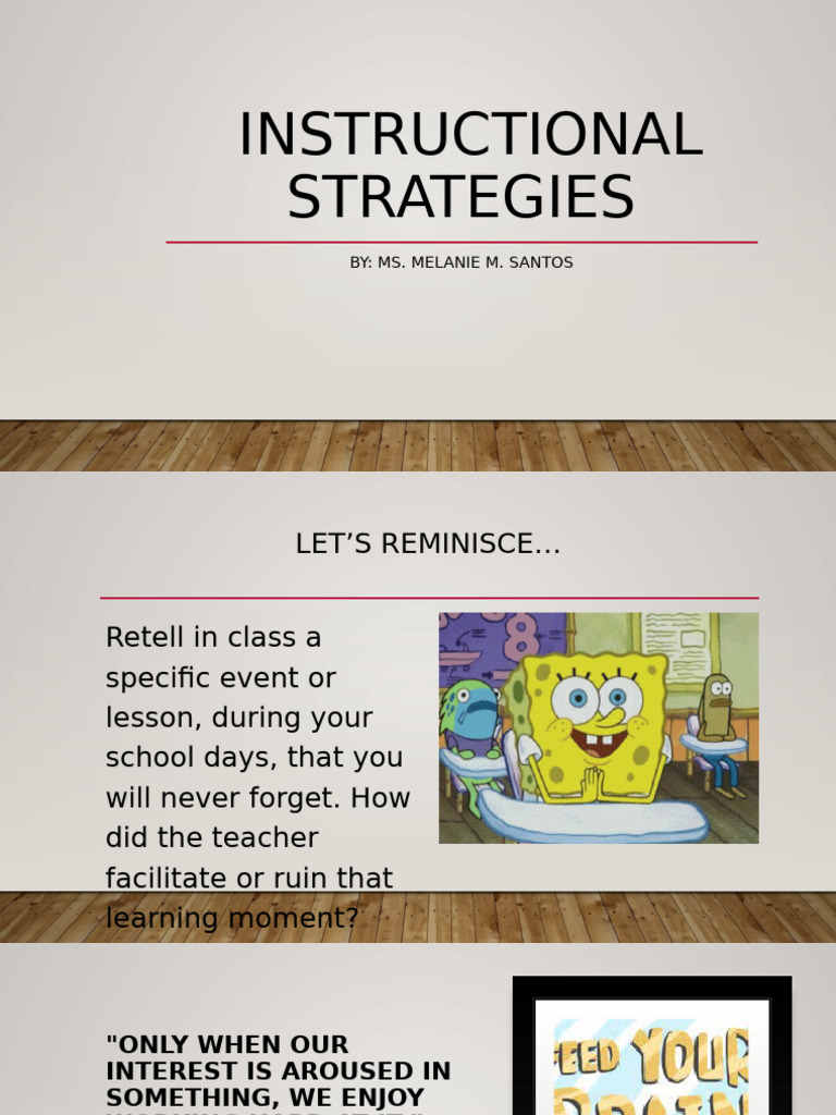 Effective Instructional Strategies Guide | PDF | Constructivism ...