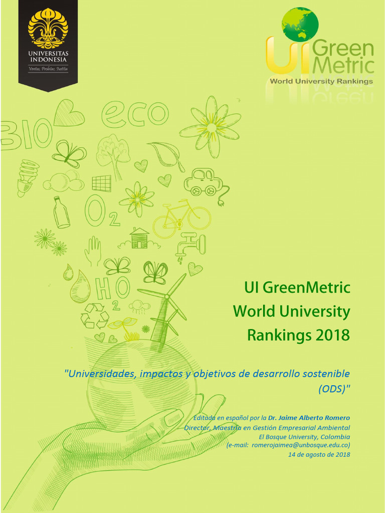 UI GreenMetric Guideline 2018 Spain | PDF | Uso eficiente de energía ...
