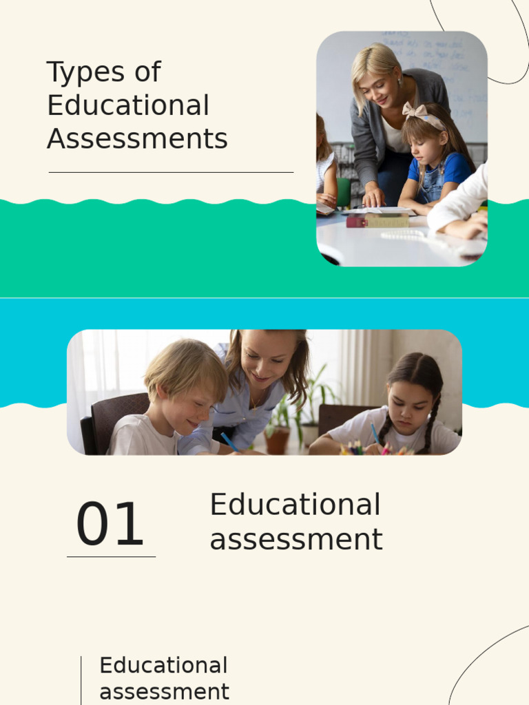 En Types of Educational Assessments by Slidesgo | PDF | Educational ...
