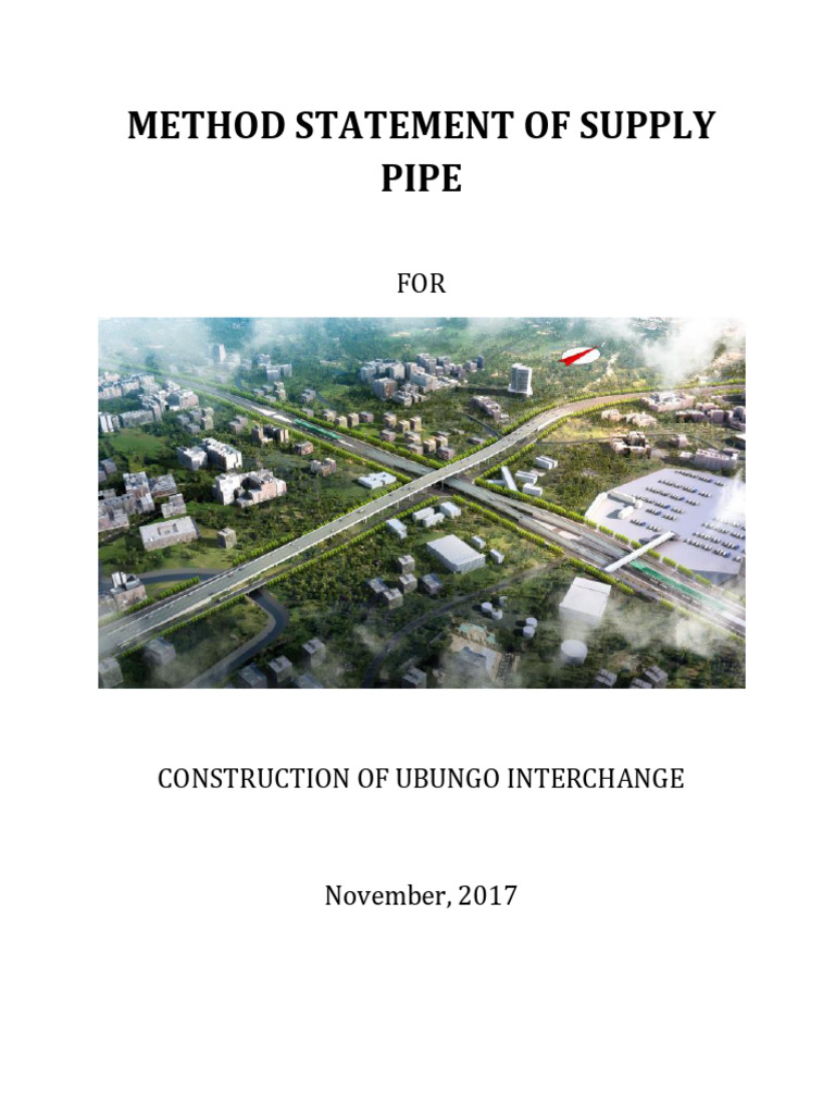 CCECC 272 - Attachment - METHOD STATEMENTS (WATER) Ss | PDF | Pipe (Fluid Conveyance) | Welding