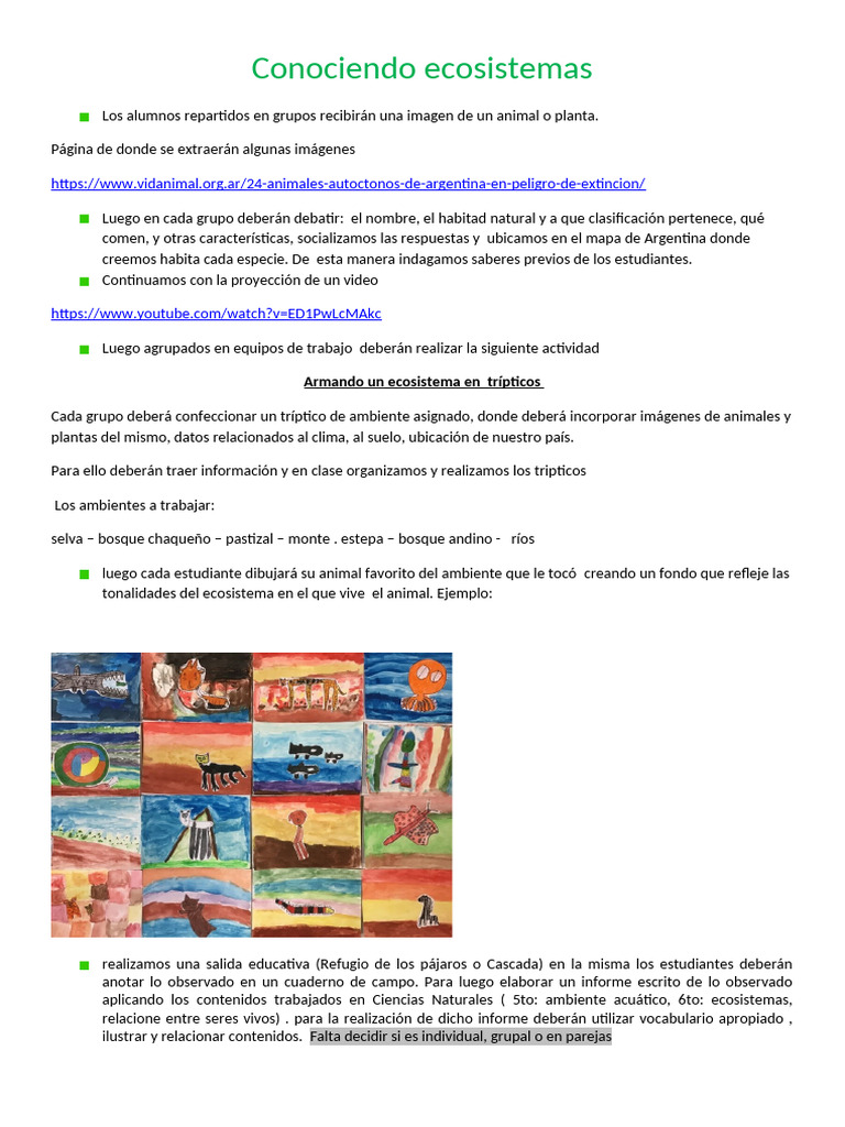 Conociendo Ecosistemas | PDF