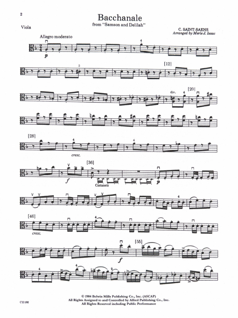 Bacchanale STRINGS | PDF