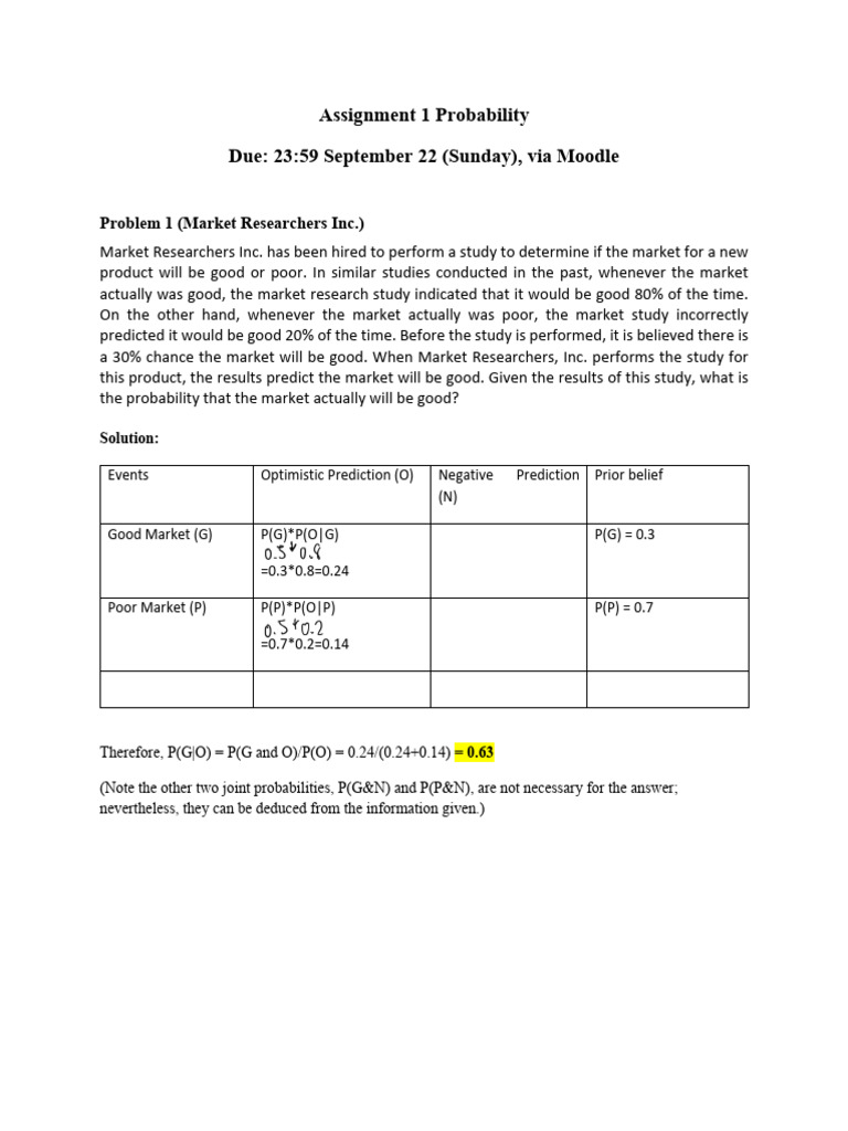 Assignment1_Probability_Solution_ | PDF | Probability | Statistical Theory