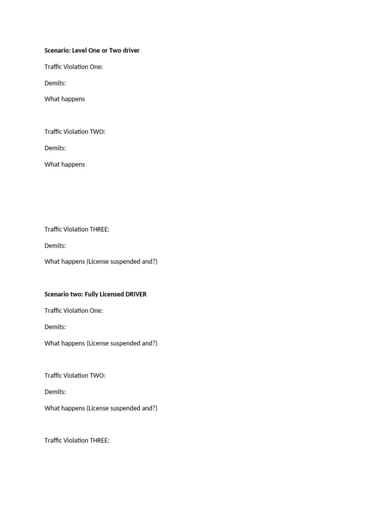 Scenario Template | PDF