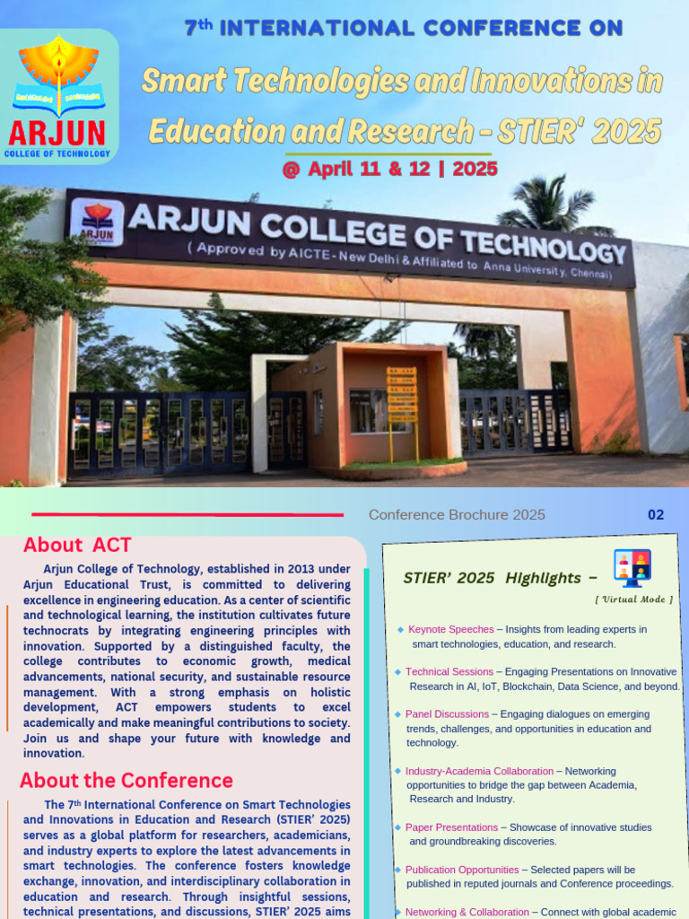 STIER 2025 Conference Brochure | PDF | Artificial Intelligence ...
