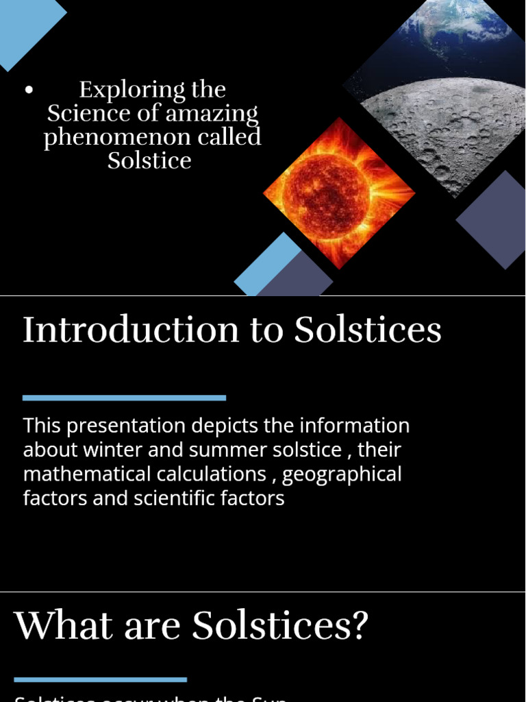 Slidesgo Exploring The Science and Geometry of Solstices A Detailed ...