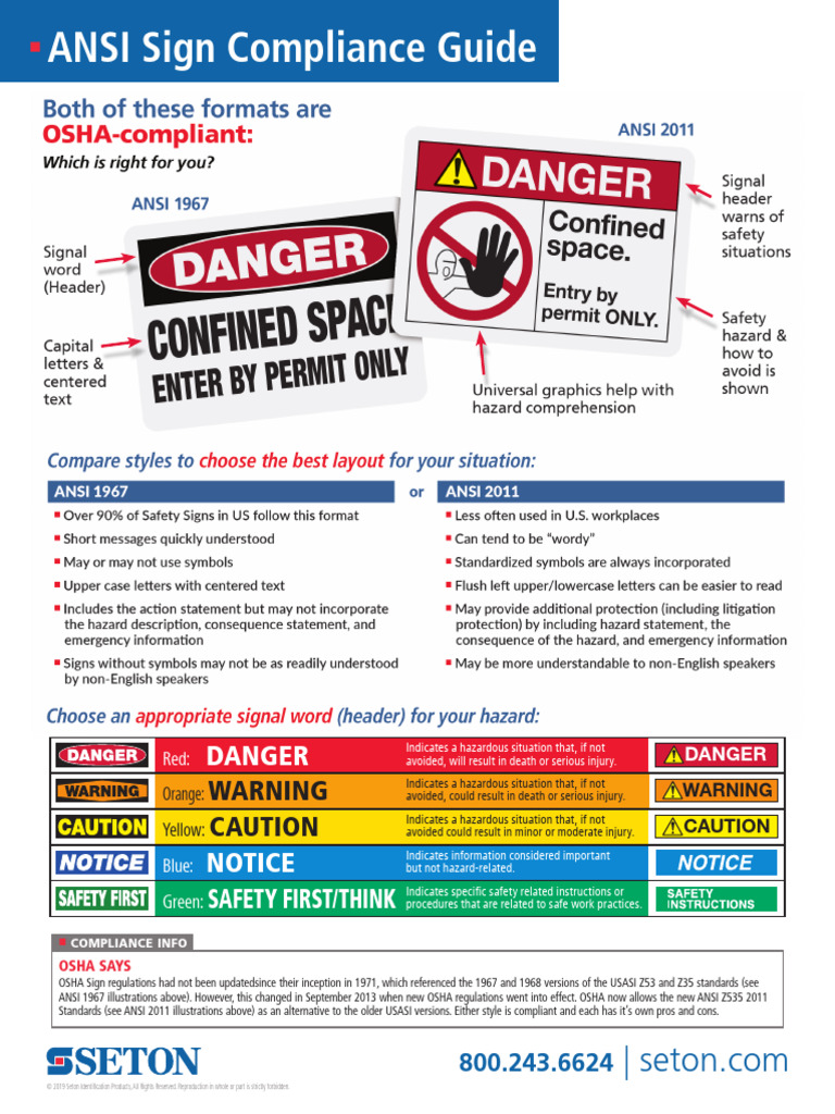 SUS_ANSI_Sign_Compliance_Guide_dam_4892401 | PDF | Occupational Safety ...