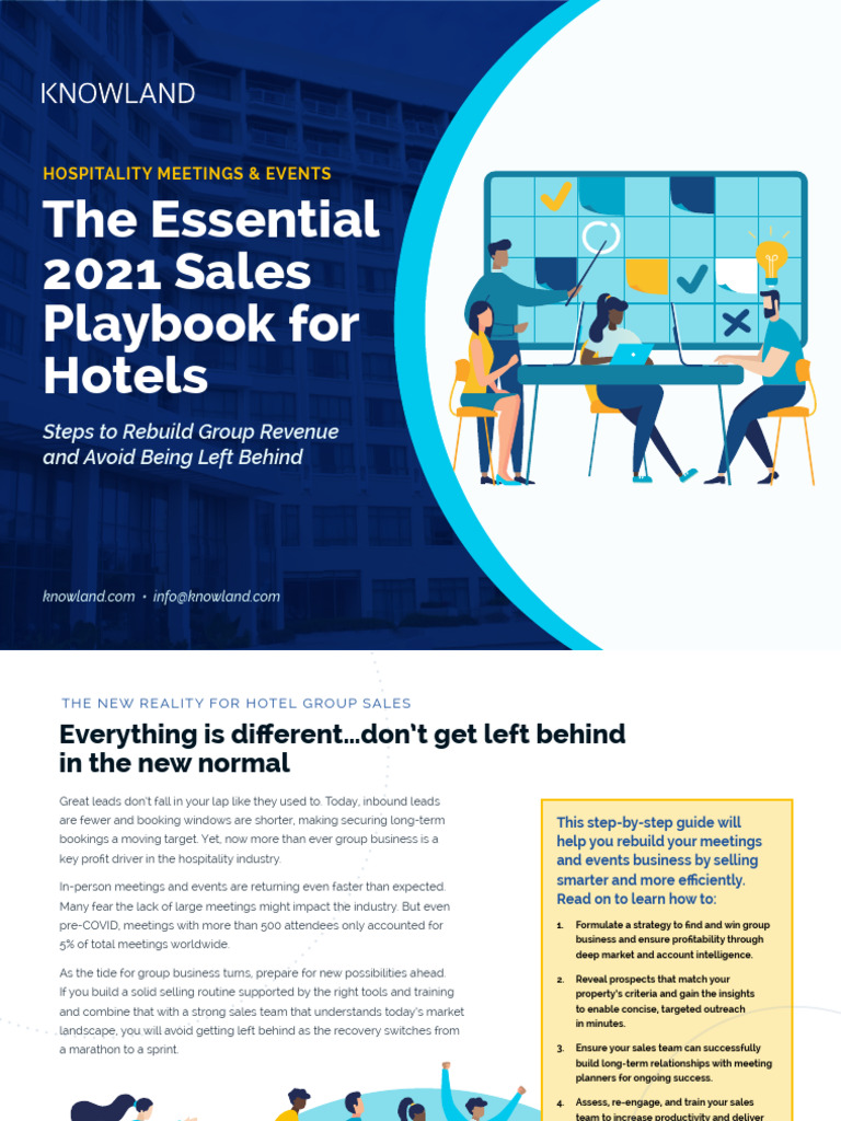 2021 Hotel Group Sales Playbook | PDF | Analytics | Information Technology