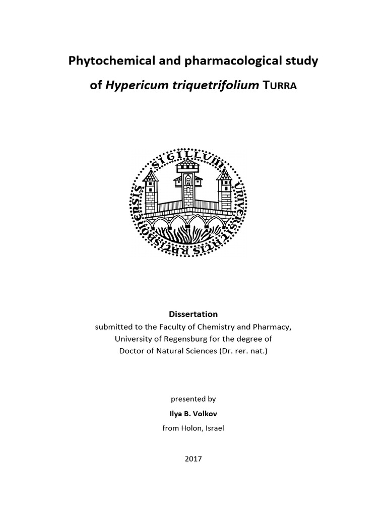Ilya Volkov Hypericum Triquetrifolium | PDF