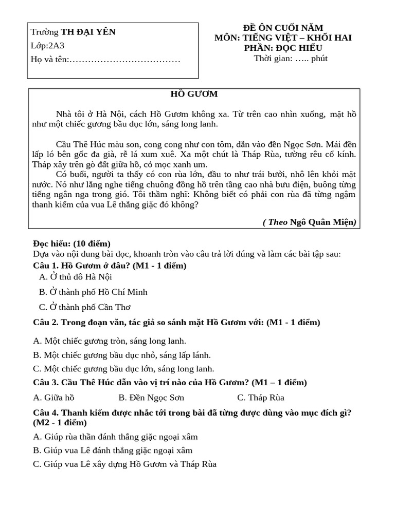 2A3- DE DOC HIEU HKII | PDF