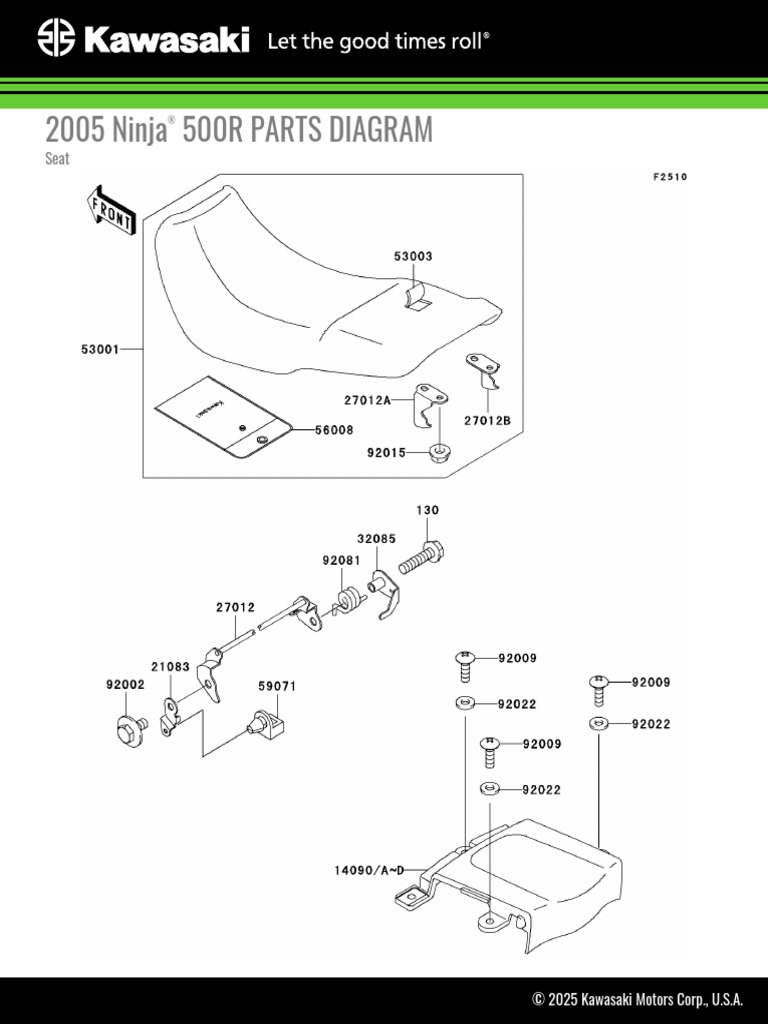 2005 Ninja 500R Parts Diagram | PDF