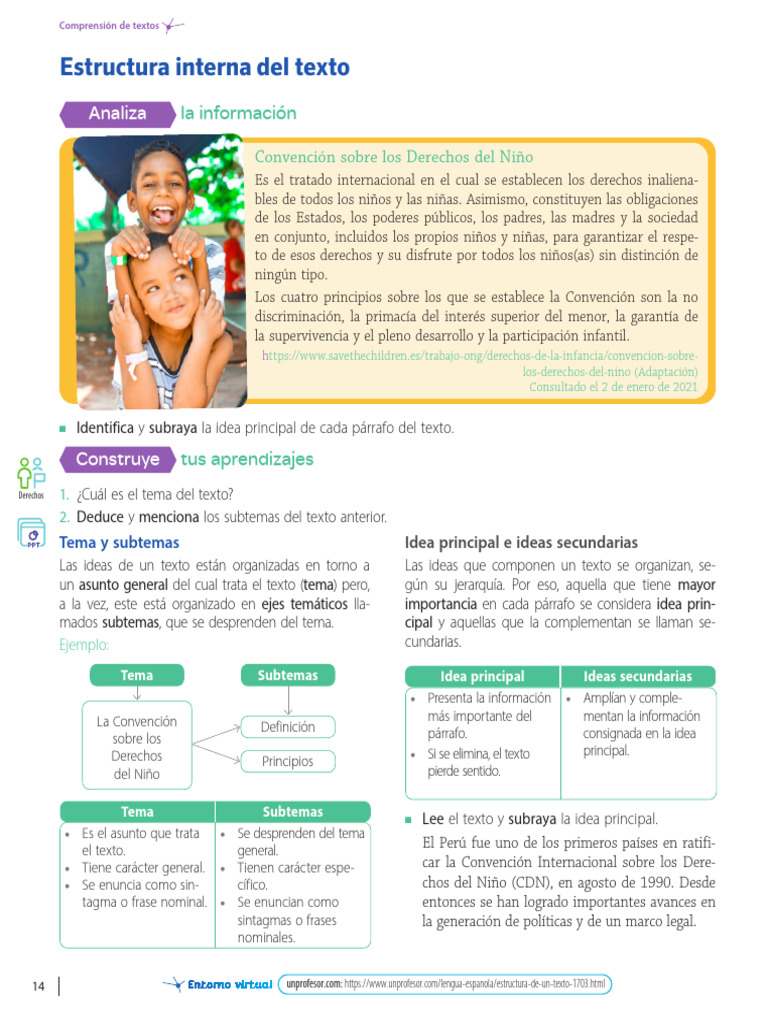 Estructura Interna Del Texto (Sesión 15) | PDF | Naciones Unidas | Relaciones internacionales