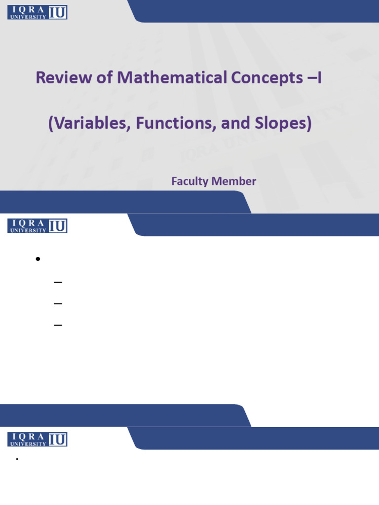 Lecture 03-Review of Mathematical Concepts | PDF | Demand | Slope