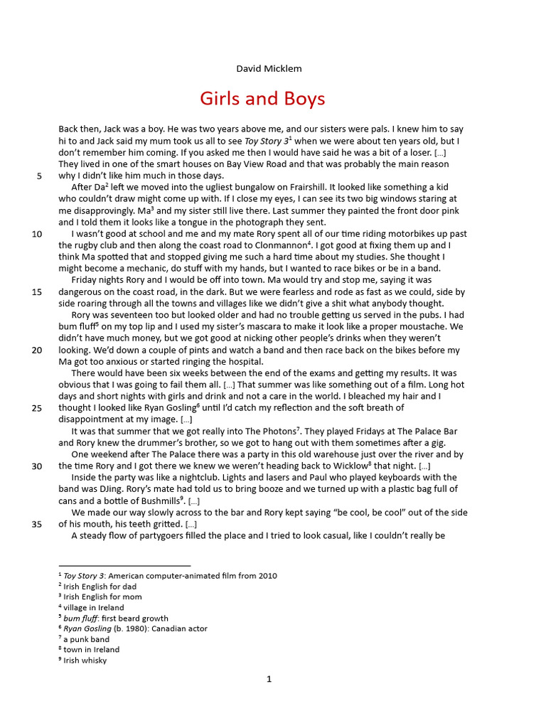 Girls and Boys Vers1.2-20092 | PDF