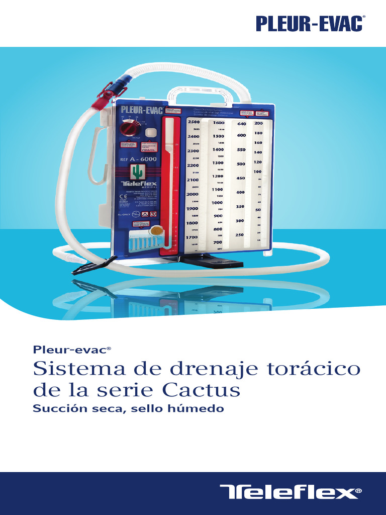 Pleur-Evac Cactus Series Pocket Guide MC-009002 ES | PDF | Agua | Conector eléctrico