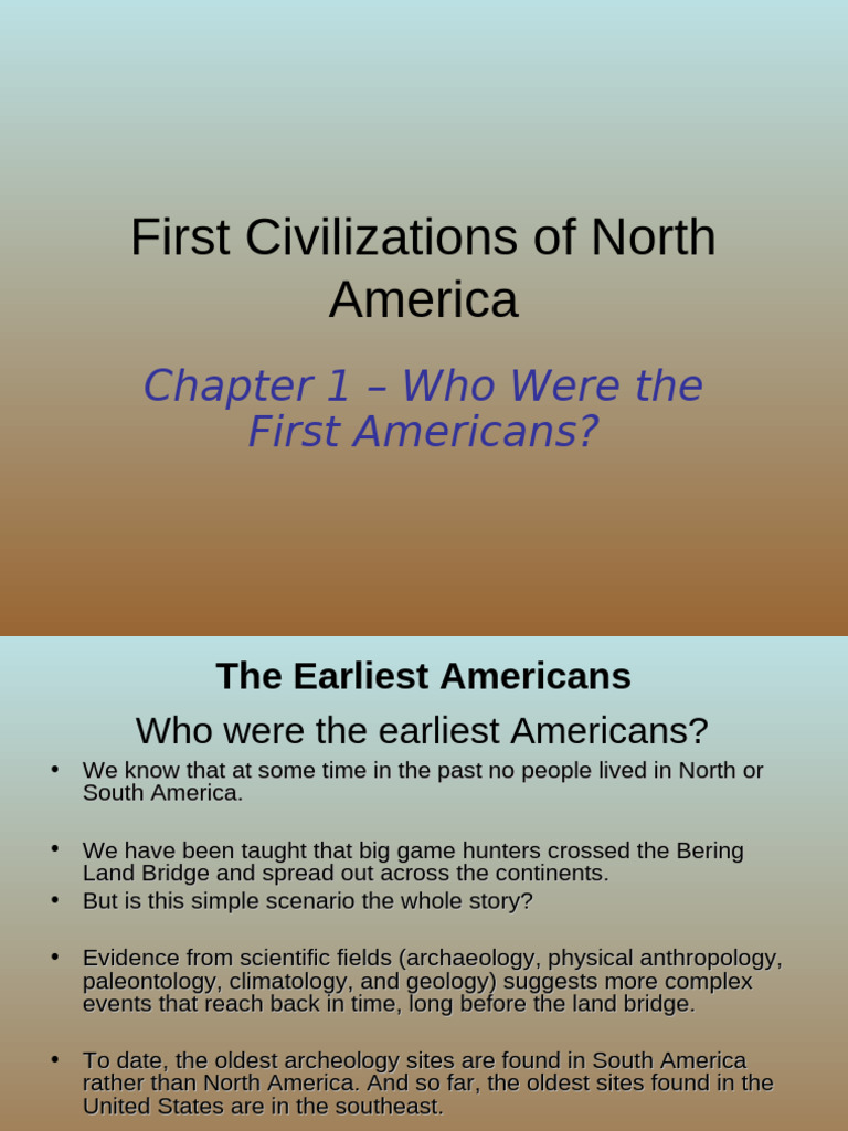 First Civilizations of North America - MINE | PDF