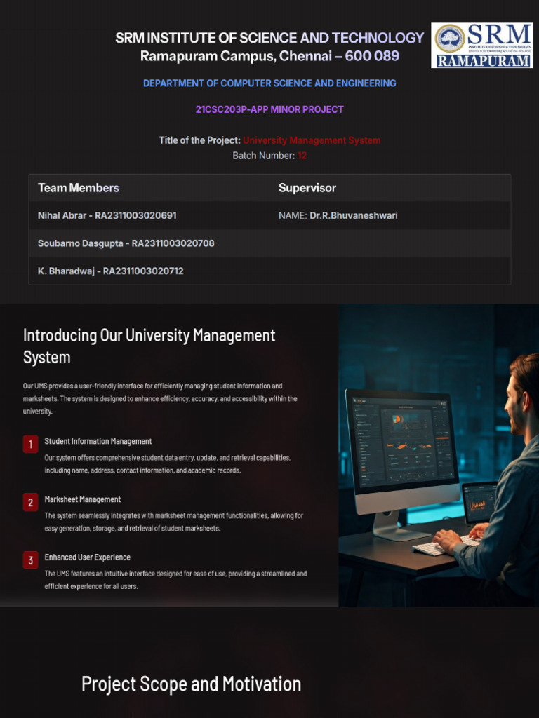 University Management System Batch 12 | PDF