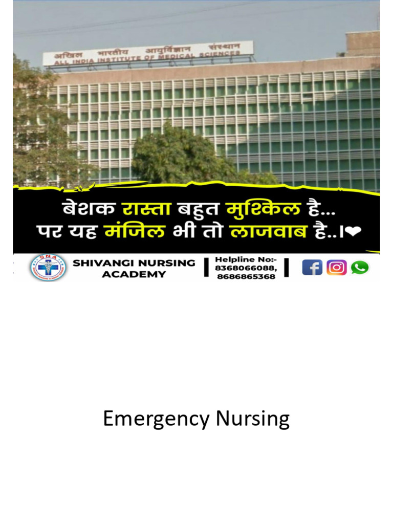 Ot, Icu, Emergency Nursing Notes | PDF | Cardiopulmonary Resuscitation ...