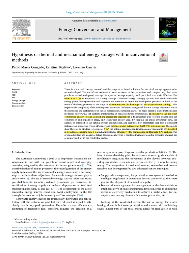 C2 - Unconventional Mechanical_thermal | PDF | Energy Storage ...