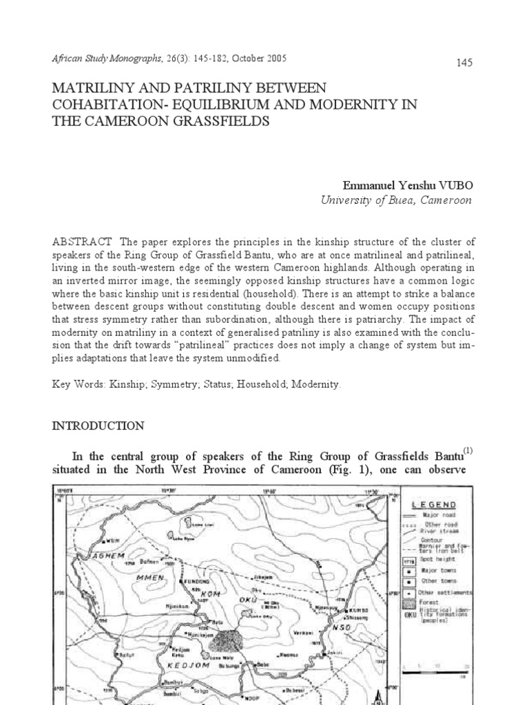Matriliny and Patriliny Between Cohabitation-Equilibrium and Modernity ...