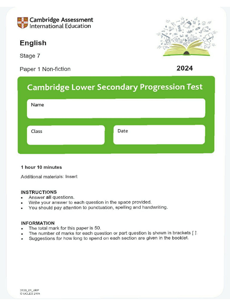 English Paper 2 2024 | PDF