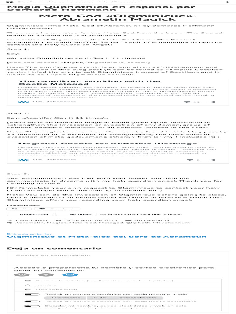 The MetaGod of Abramelin | PDF | Ceremonial Magic | Religious Faiths