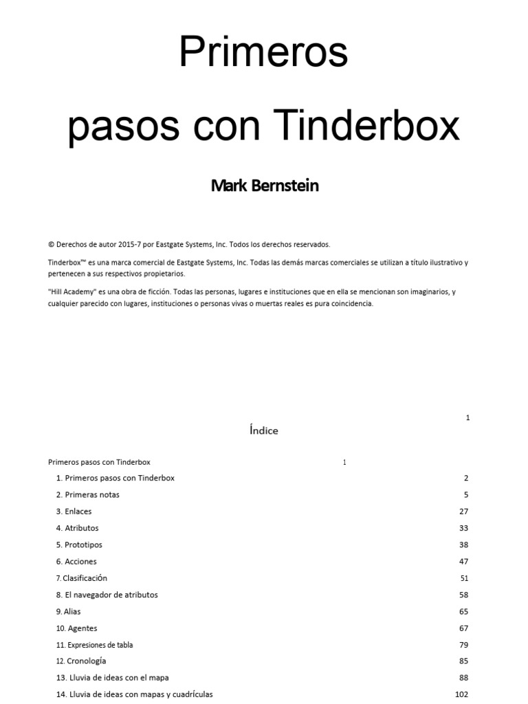Tinderbox Tutorial (Es) | PDF | Hipervínculo | Ventana (informática)