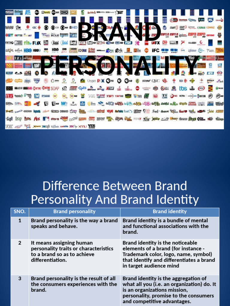 Brand Personality vs. Brand Identity | PDF | Brand | Promotion And ...