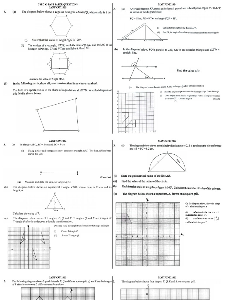 CSEC Questions 3s | PDF