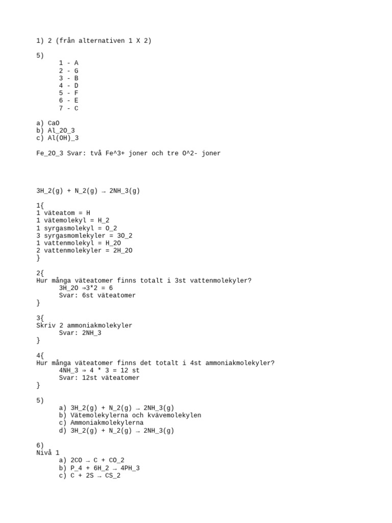 Kemi_uppgifter | PDF