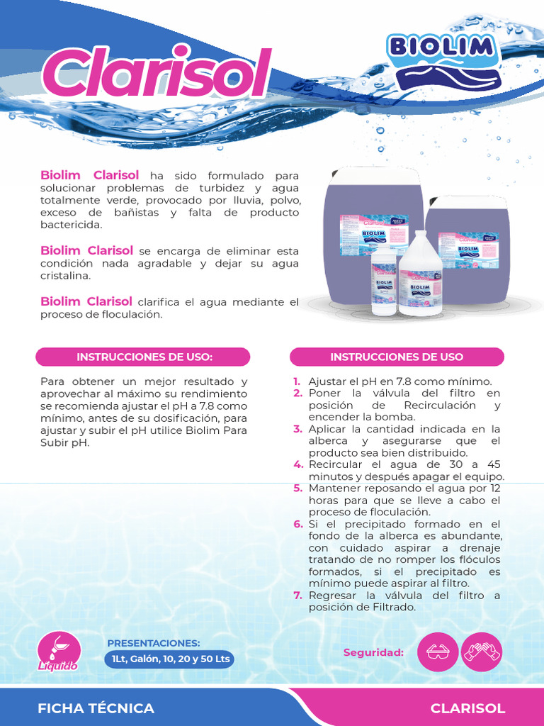 Clarisol: Solución para Agua Cristalina | PDF