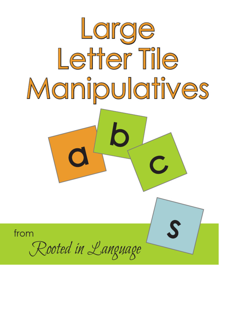 Letter+Tile+Manipulatives Large | PDF | Spelling | Linguistics