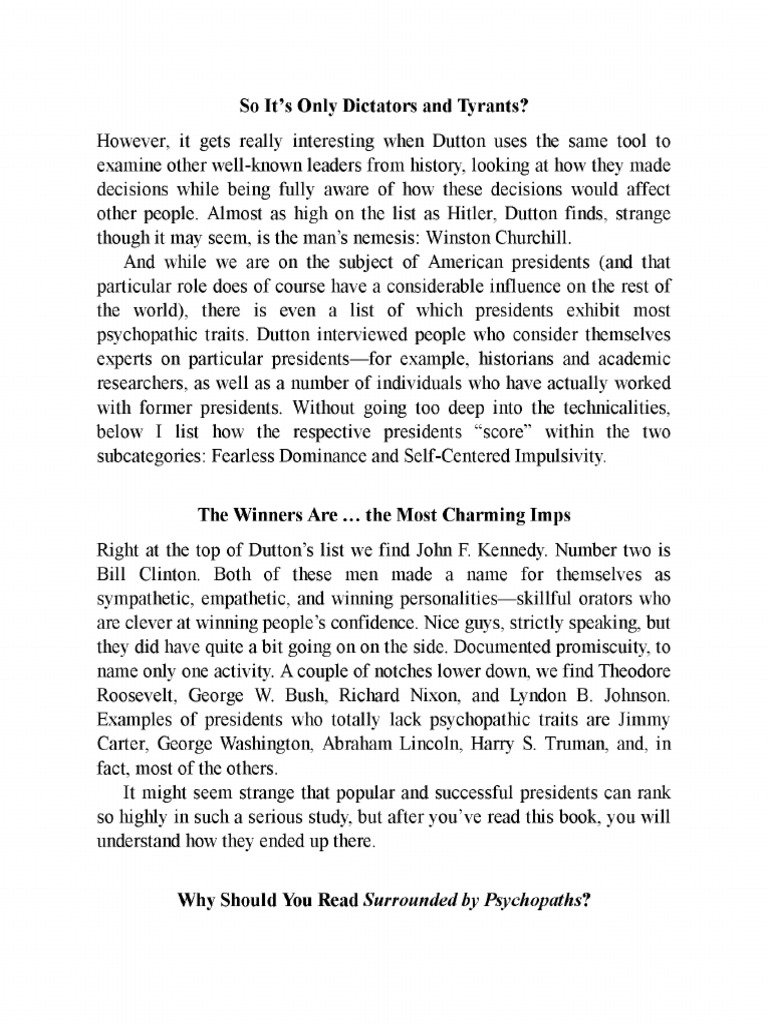 Surrounded by Psychopaths, by Thomas Erikson - Page - 020 | PDF