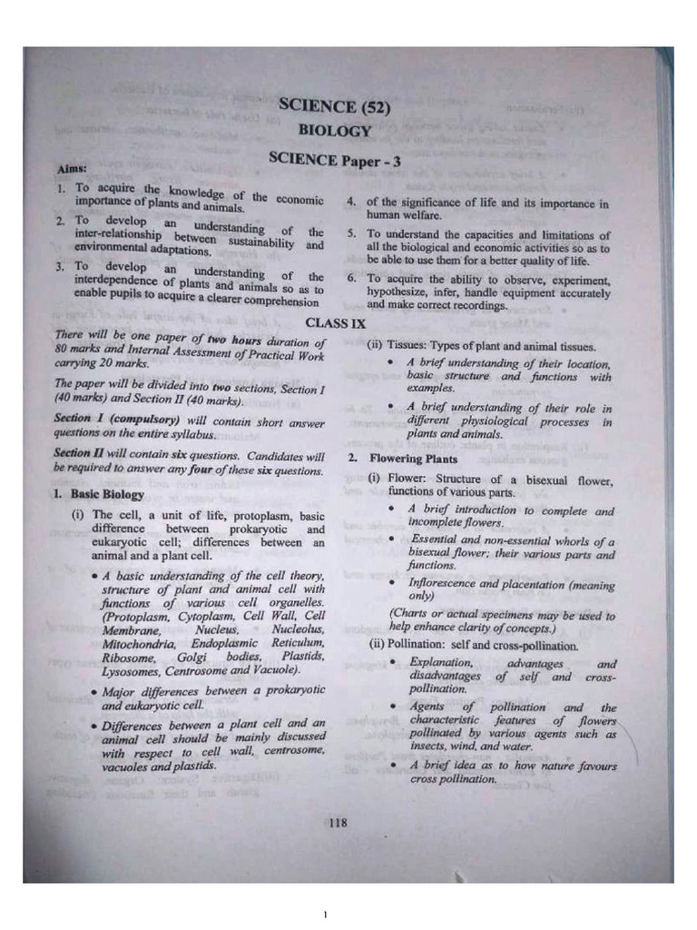 Biology Syllabus | PDF