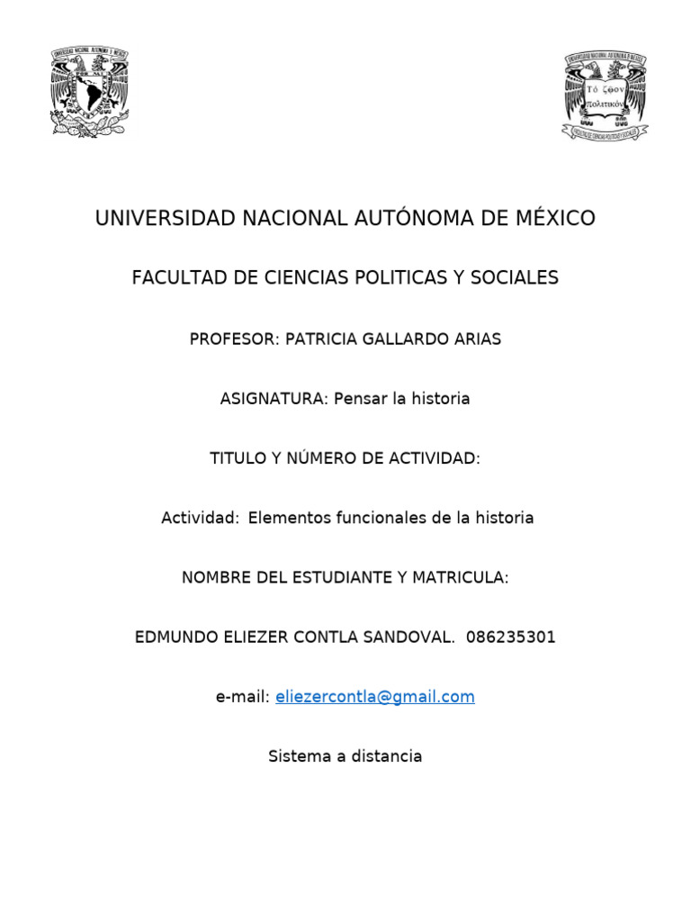 Contla - Edmundo - Elementos Funcionales de La Historia | PDF