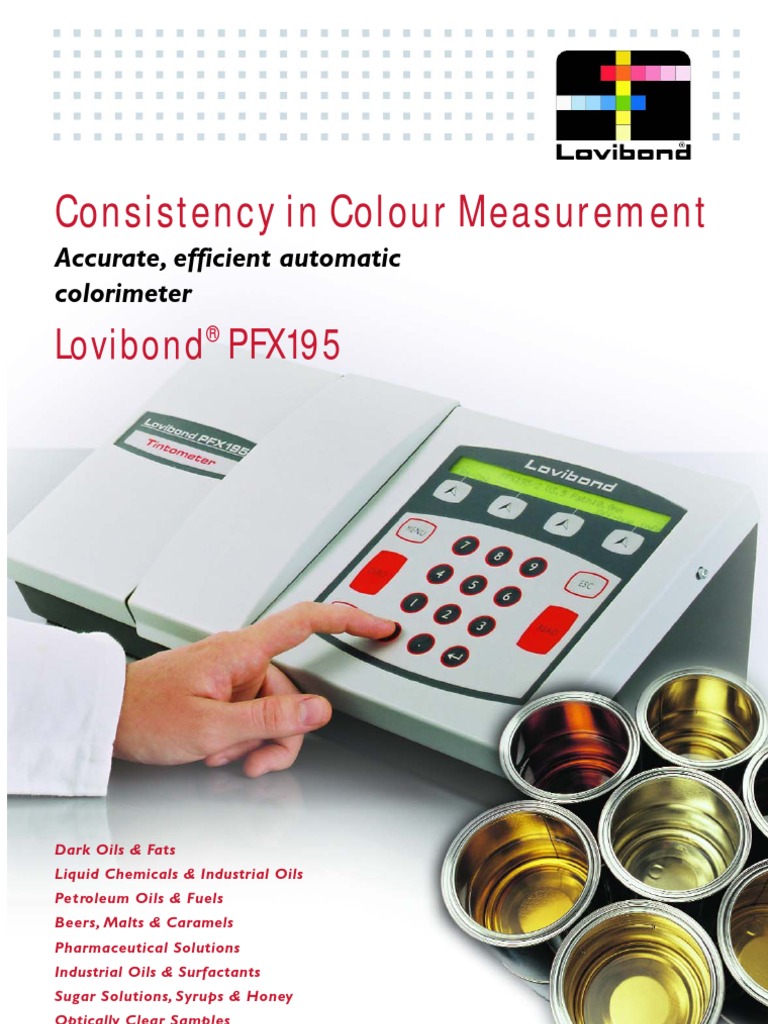 Consistency in Colour Measurement: Lovibond PFX195 | PDF | Color ...