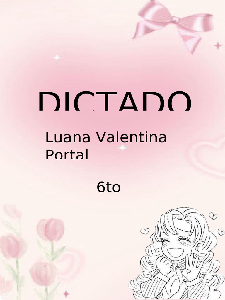 Portada de Dictado | PDF