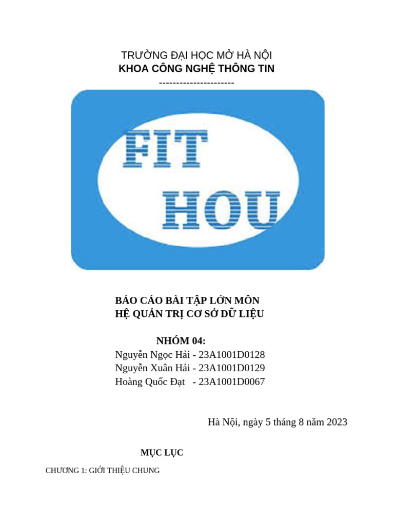 HQTCSDL Fulltext-G04 | PDF