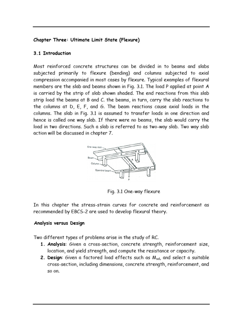 Chapter 3 Ultimate Limit State (Flexure) | PDF | Bending | Deformation (Engineering)
