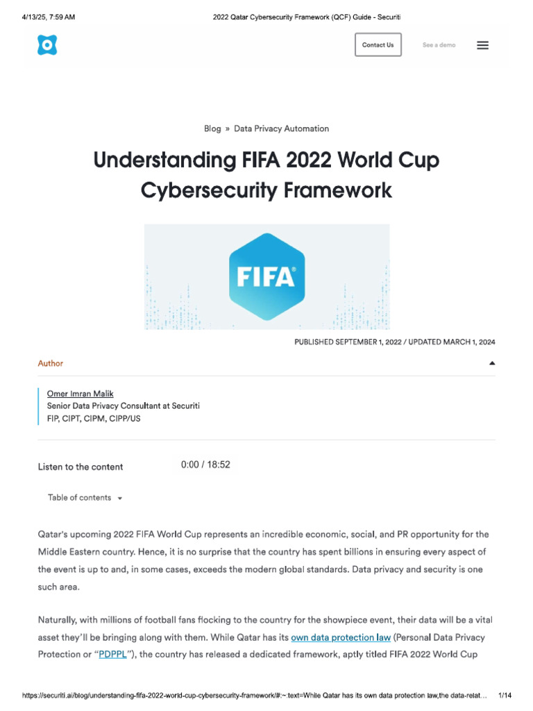 Fifa Framework | PDF