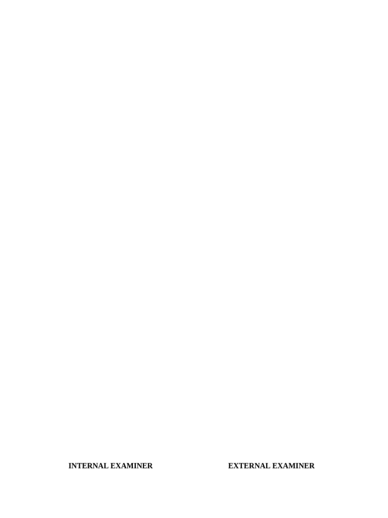 Internal Examinerexternal Examiner | PDF
