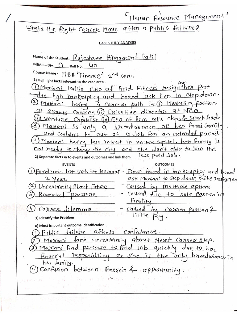 Rajeshree Patil D-40 HRM | PDF