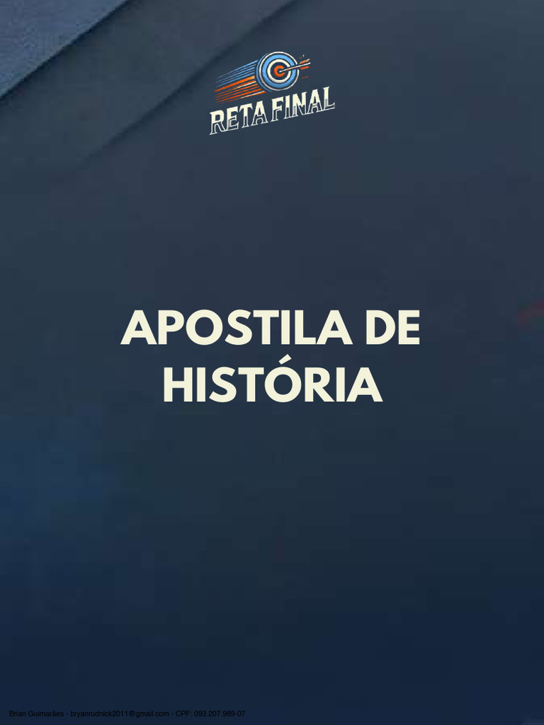 Apostila de História - Reta Final | PDF | Brasil | Escravidão