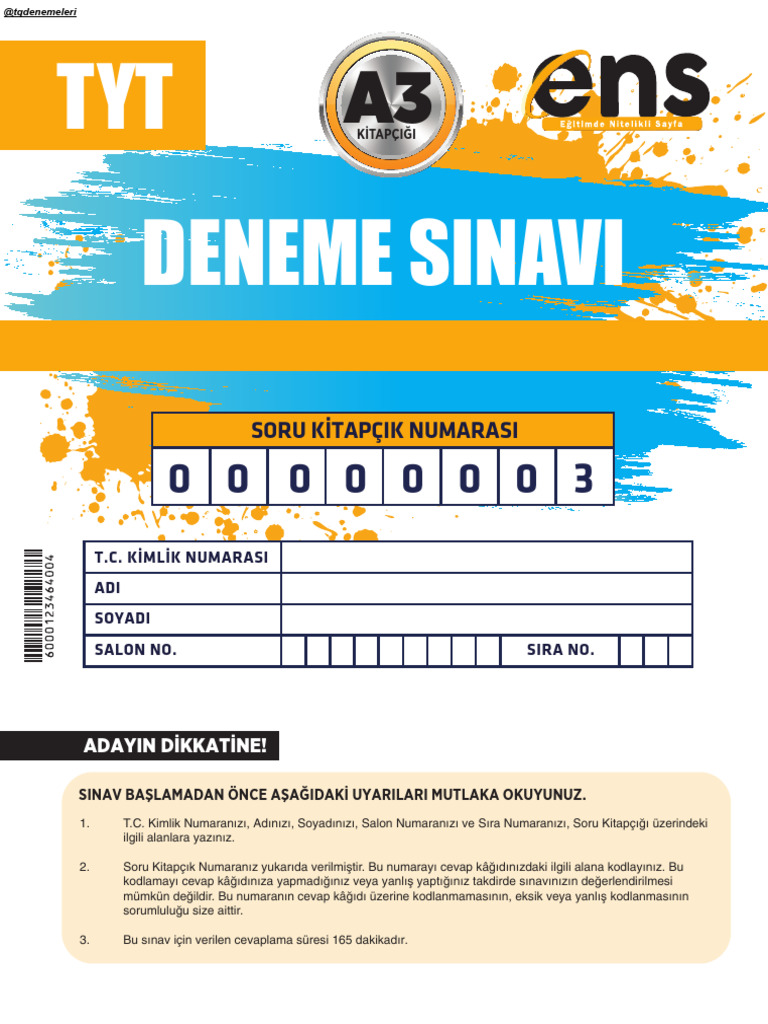 2024 ENS TYT 3 | PDF