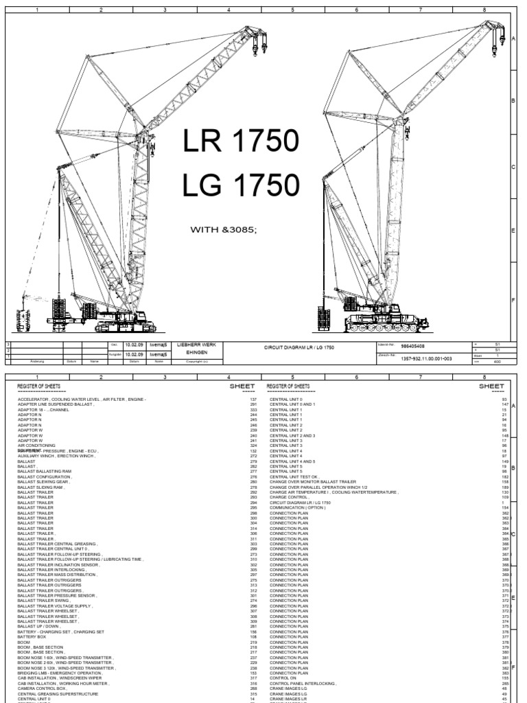 LR 1750 | PDF | Crane (Machine) | Manufactured Goods