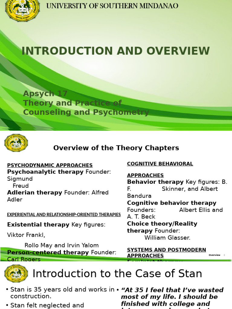 Counseling Theories and Practices Overview | PDF | Psychotherapy ...