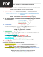 Exercices 5ème La Phrase Simple Et Complexe | PDF