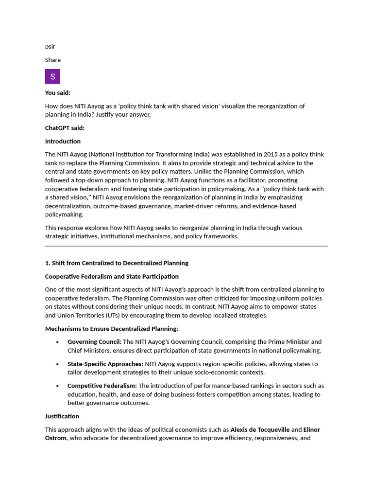 Nehru and Gandhi Model (Psir Pyq) | PDF | Capitalism | Modernization Theory