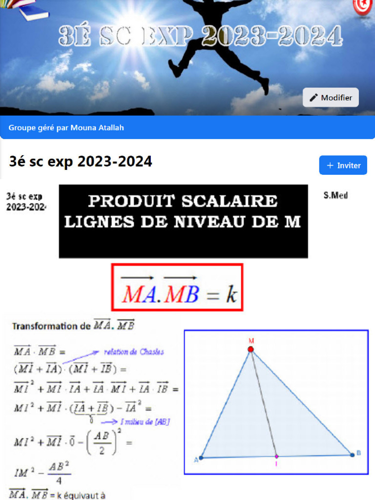 MATH (Produit Scalaire) Les Lignes de Niveau | PDF